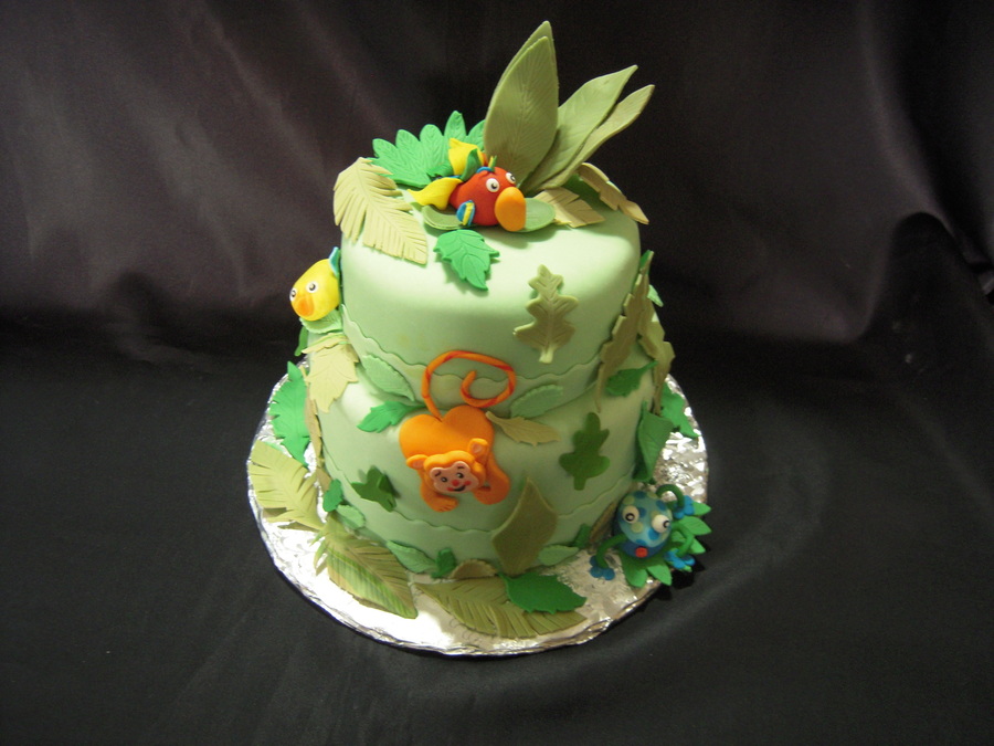 Fisher Price Rainforest Theme Cake - CakeCentral.com