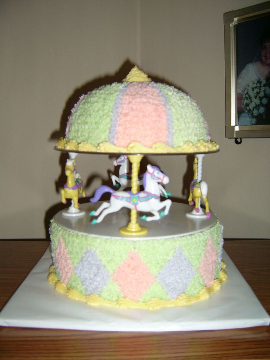 Baby Girl Carousel - CakeCentral.com