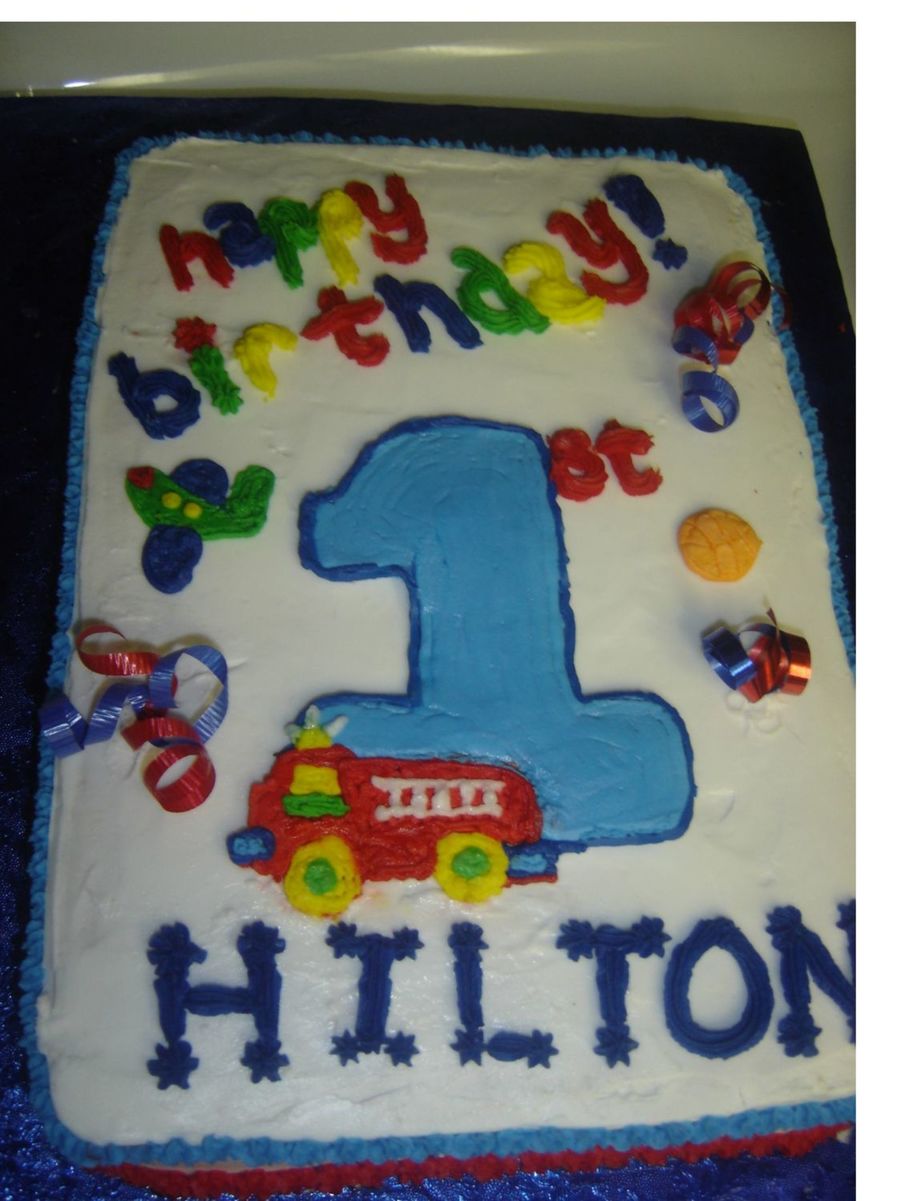 Baby's 1St B-Day Cake - CakeCentral.com