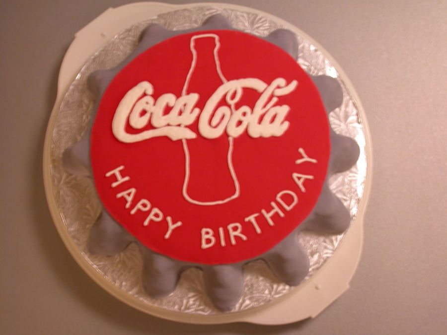 Coca-Cola Bottlecap Cake - CakeCentral.com