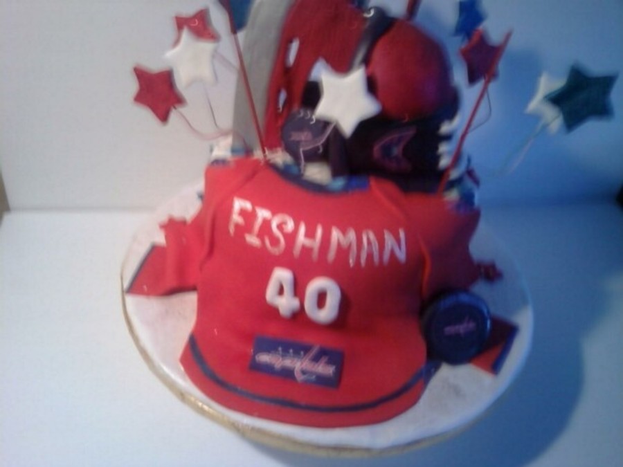 Washington Capitals Hockey Cake - CakeCentral.com
