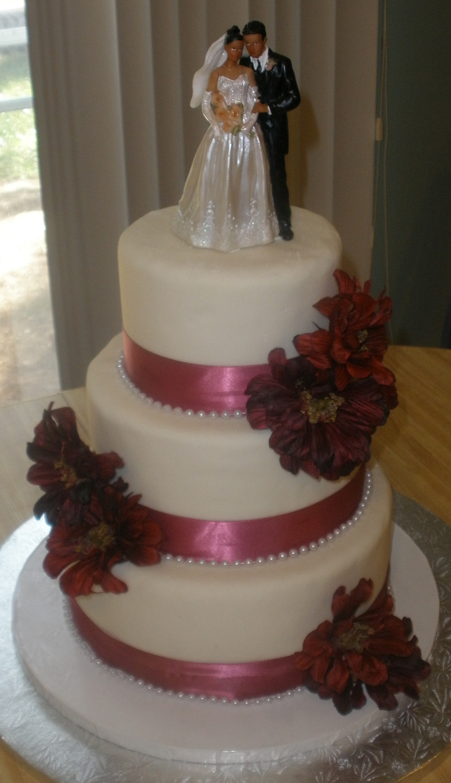 Simple Wedding Cake - CakeCentral.com