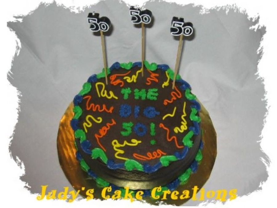 Big 50Th. Birthday - CakeCentral.com