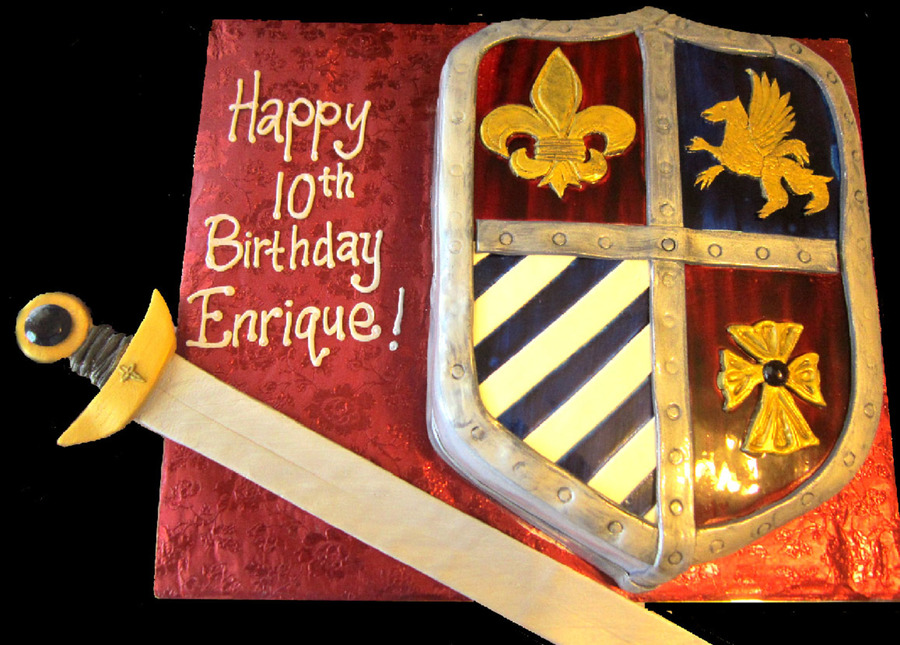 Medieval Shield Cake - CakeCentral.com
