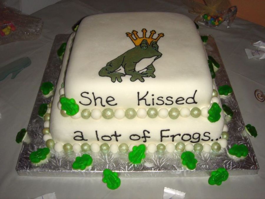 Frog Prince Bridal Shower Cake - CakeCentral.com