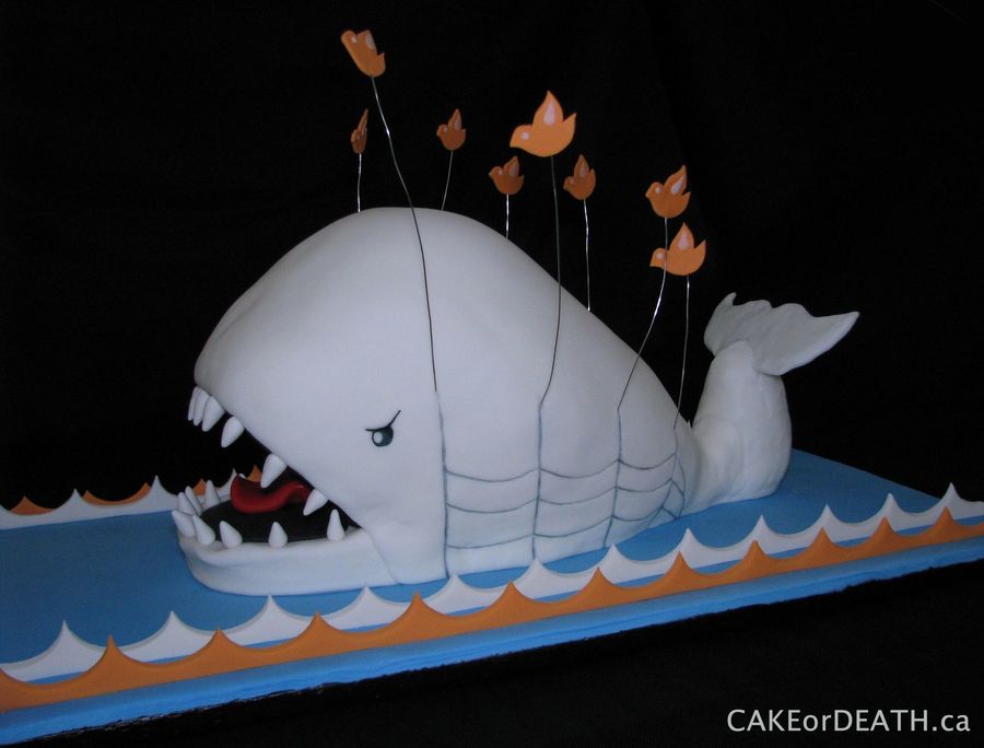 Angry Fail Whale Cake - CakeCentral.com