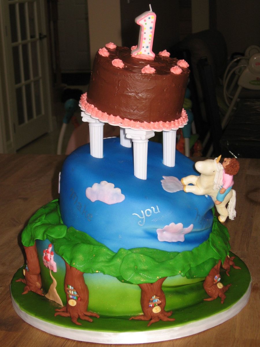 Unicorn Tilted Cake - CakeCentral.com