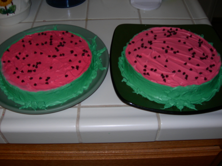 Watermelon Cakes - CakeCentral.com