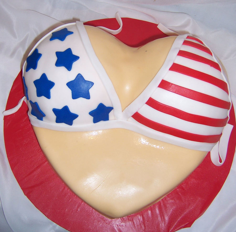 Patriotic Bikini - CakeCentral.com