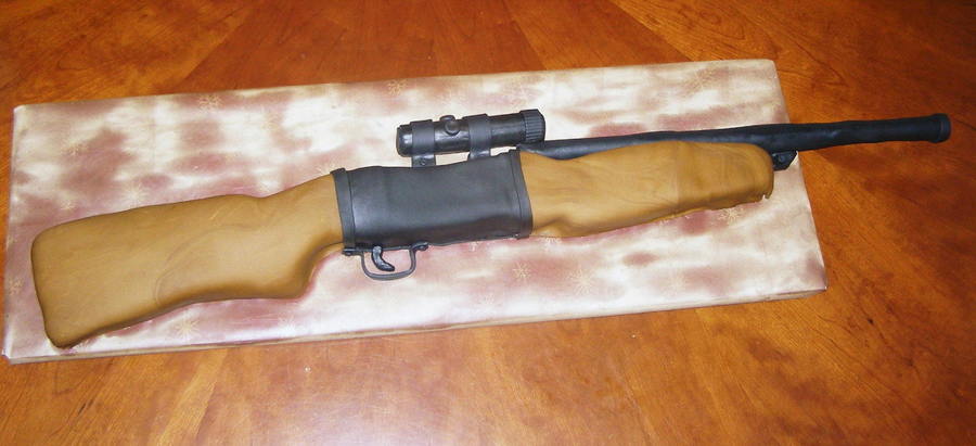 Rifle Cake - CakeCentral.com
