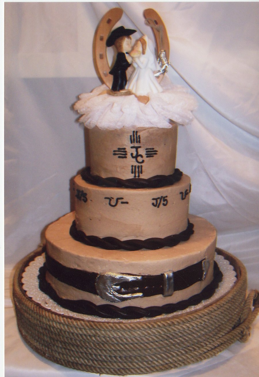 Western Wedding Cake - CakeCentral.com