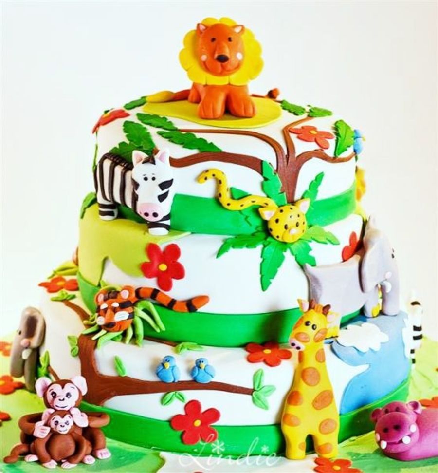 Wild Animals Cake - CakeCentral.com
