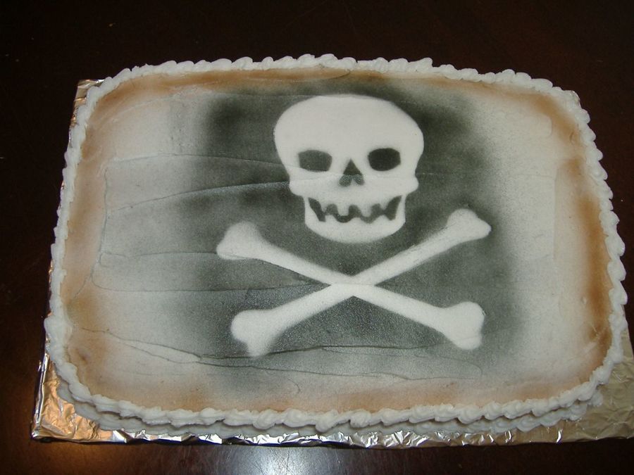 Jolly Roger Cake - CakeCentral.com