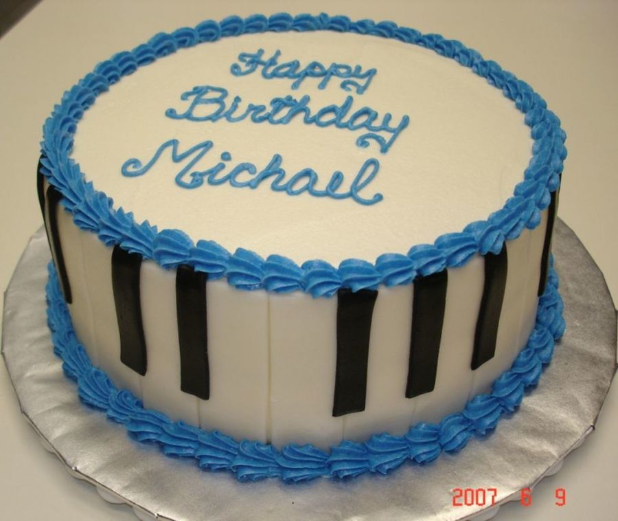 Piano Keys Birthday Cake - CakeCentral.com