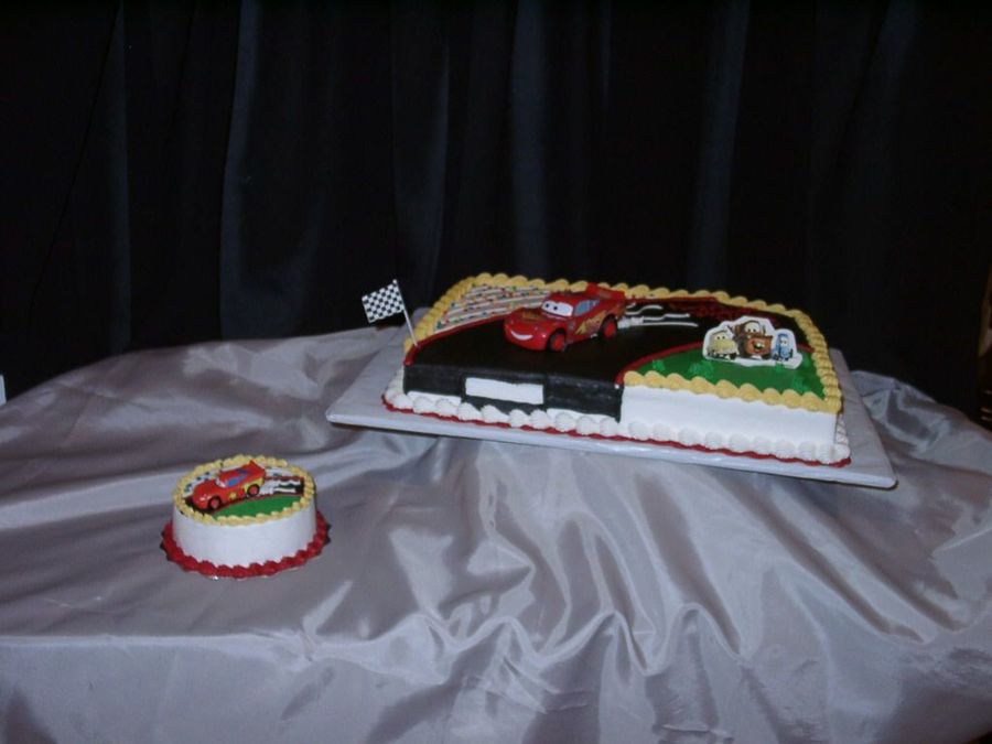 Cars Sheet Cake And Smash - CakeCentral.com