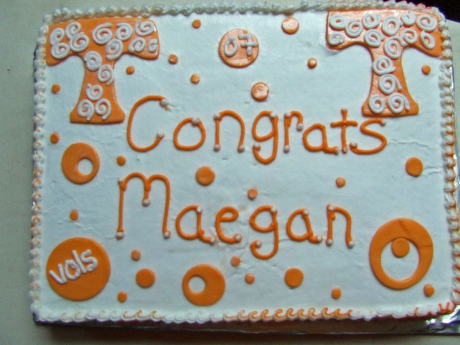 Graduation Cake For Ut Grad - CakeCentral.com