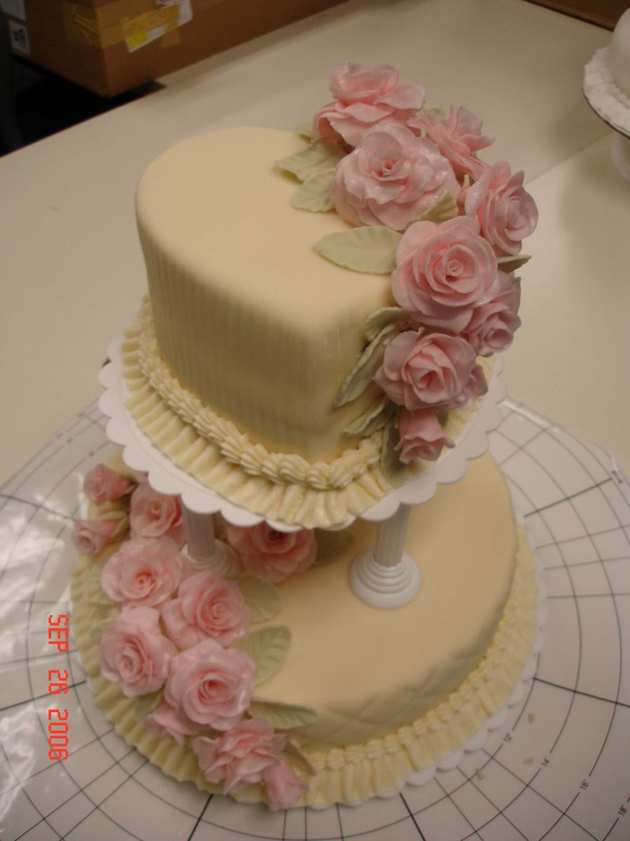 Wilton Course 3 Finale Cake - CakeCentral.com