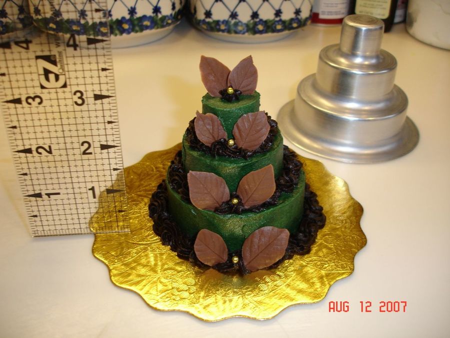 Micro Mini Tiered Cake - CakeCentral.com