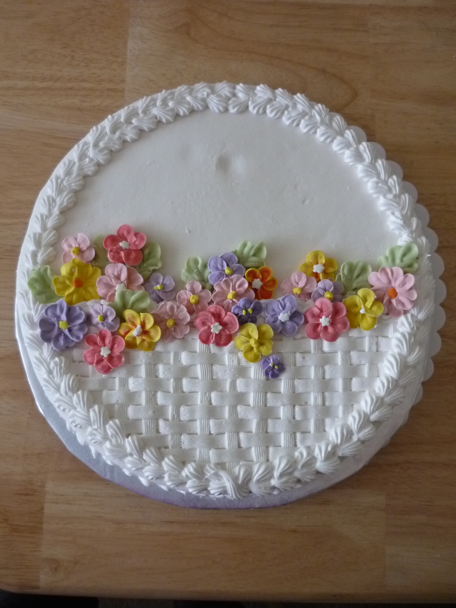 Flower Basket - CakeCentral.com
