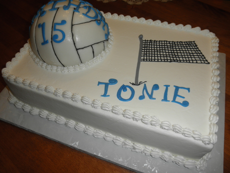 Volleyball Birthday Cake - CakeCentral.com