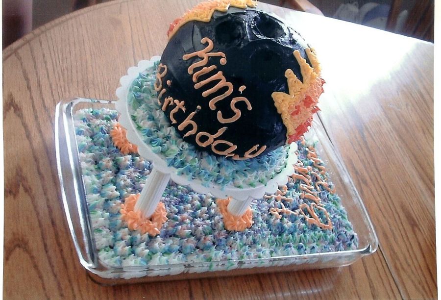 Bowling Ball Cake - CakeCentral.com