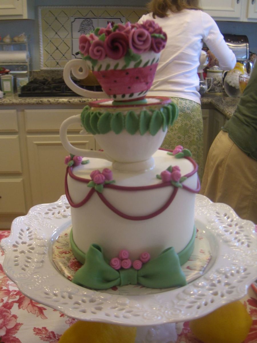 Tea Party Cake - CakeCentral.com