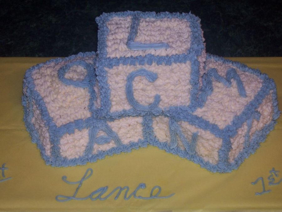 1St. Birthday Blocks Smash Cake - CakeCentral.com