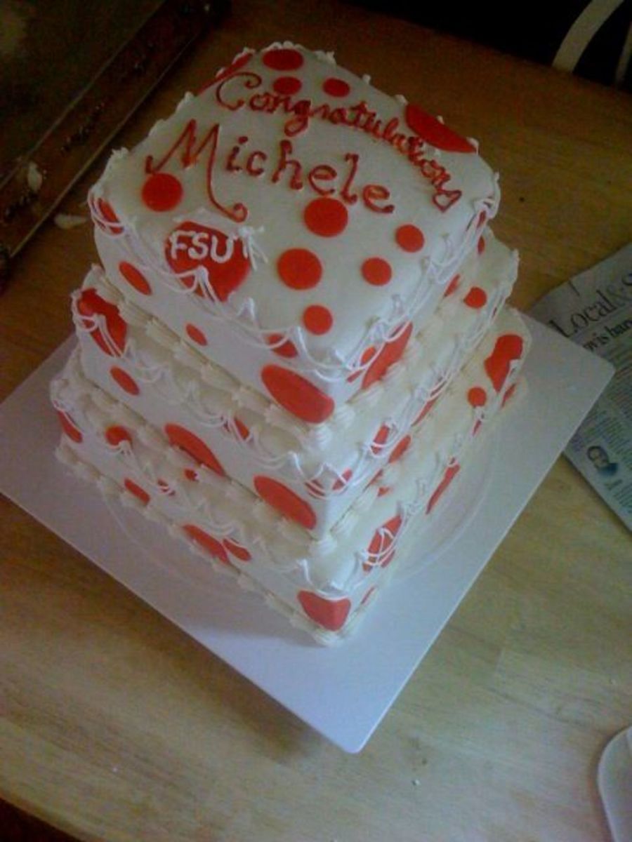 Fresno State Graduation Cake - CakeCentral.com