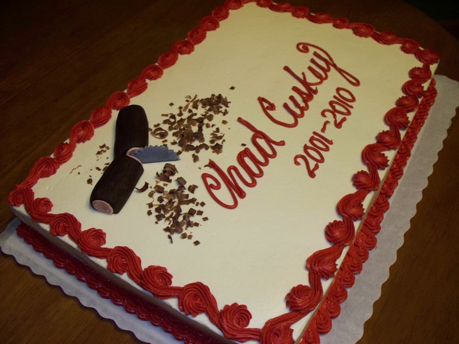 Co-Worker Going Away Cake - CakeCentral.com