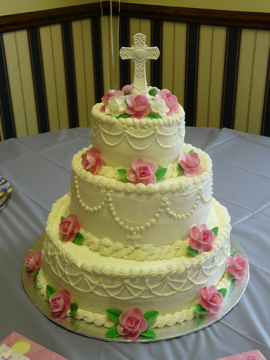 Holy First Communion Cake - CakeCentral.com