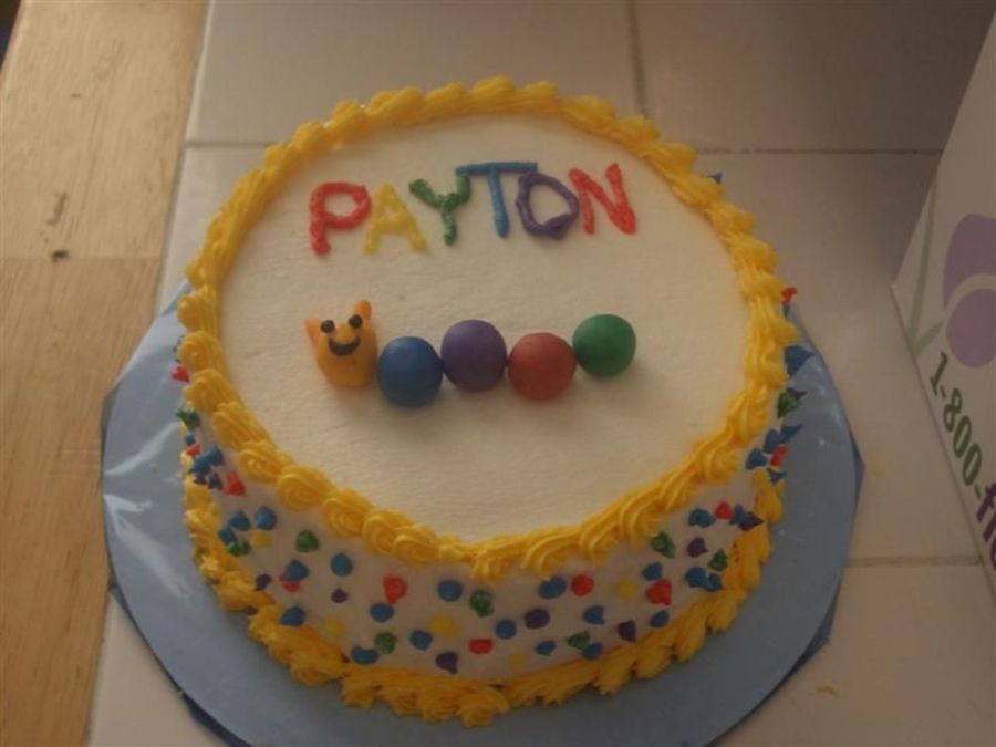 Baby Einstein Caterpillar Smash Cake - CakeCentral.com