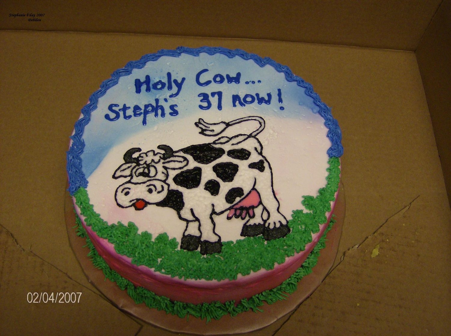 Steph Holy Cow Cake - CakeCentral.com