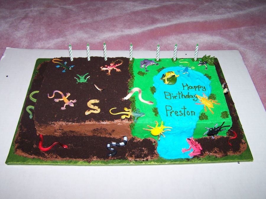 Snakes, Bugs And Frogs - CakeCentral.com