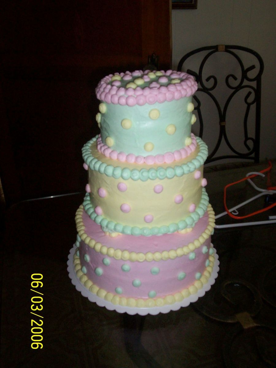 Pastel Poka Dot - CakeCentral.com