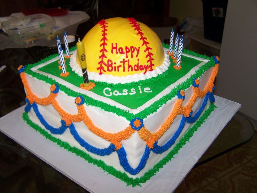 Softball Birthday - CakeCentral.com