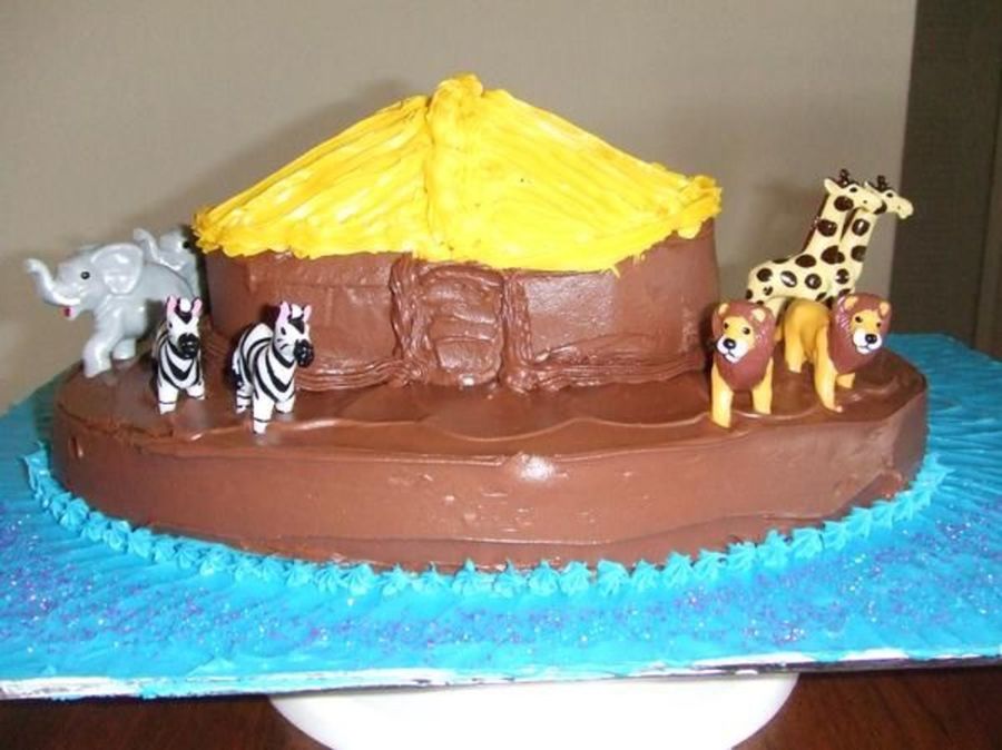Noah's Arc Baby Shower Cake - CakeCentral.com