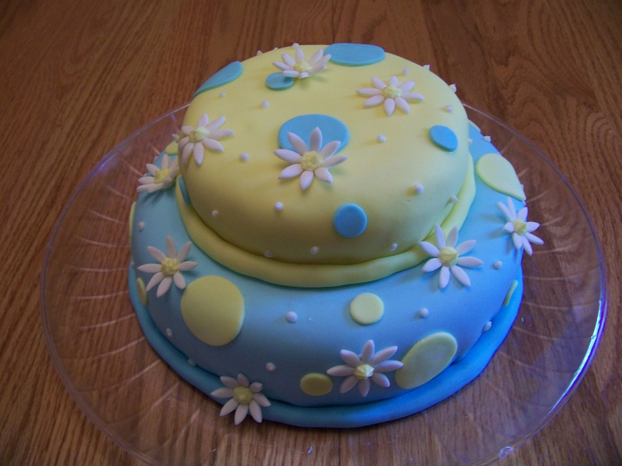 Yellow And Blue - CakeCentral.com