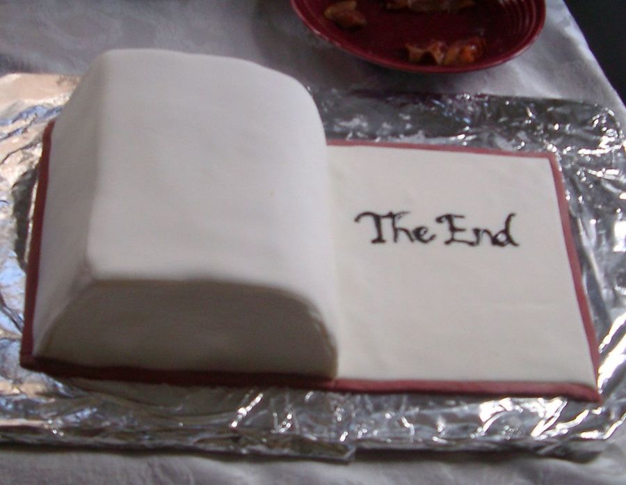 "the End" Book Cake - CakeCentral.com