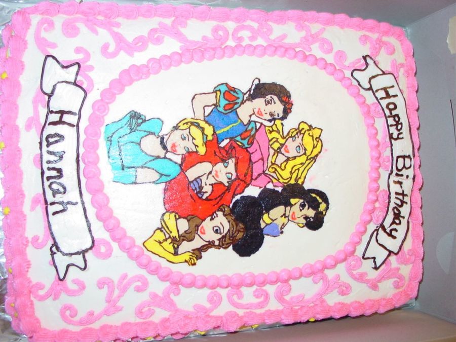 Disney Princesses Birthday Cake - CakeCentral.com
