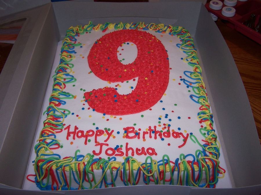 9Th Birthday Cake - CakeCentral.com