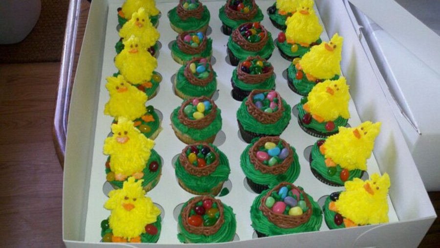 Chicks And Bird Nest Cupcakes - CakeCentral.com