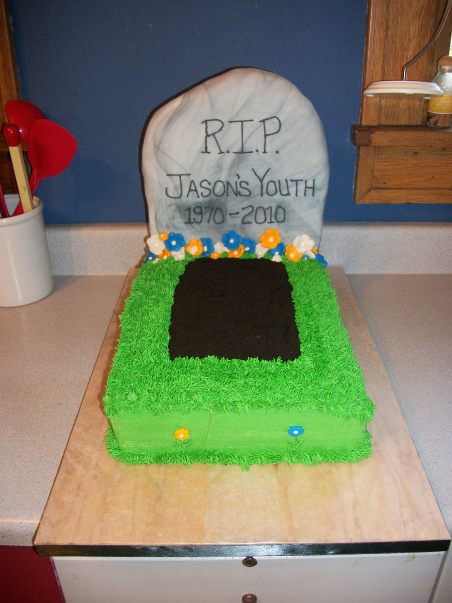 40Th Birthday Tombstone - CakeCentral.com