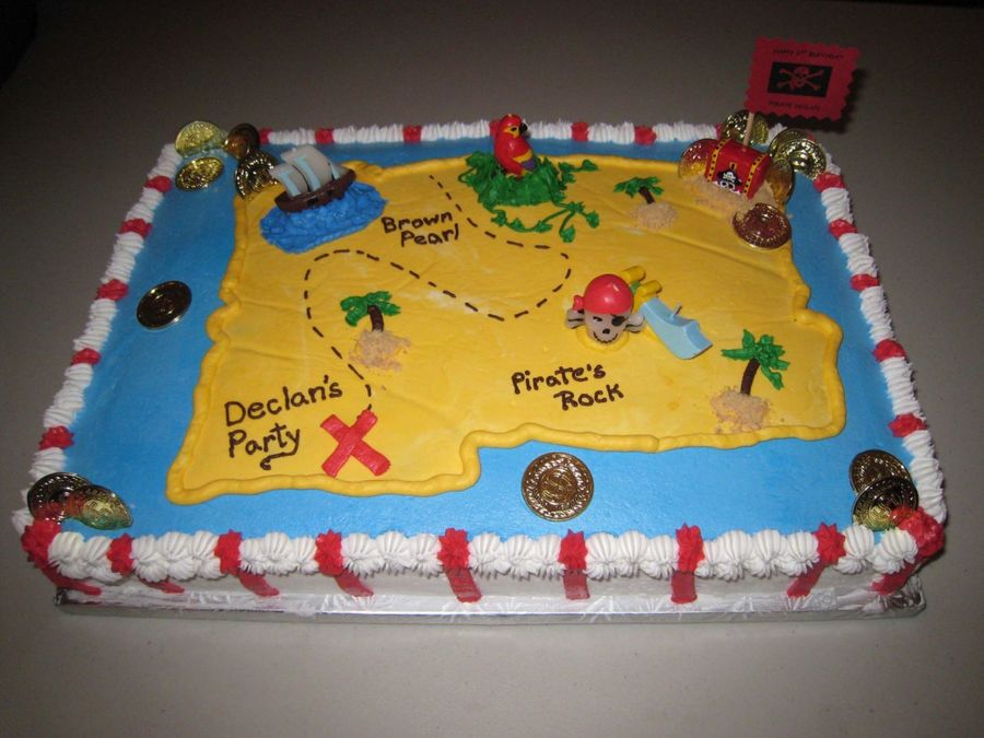 Pirate Map Cake - CakeCentral.com