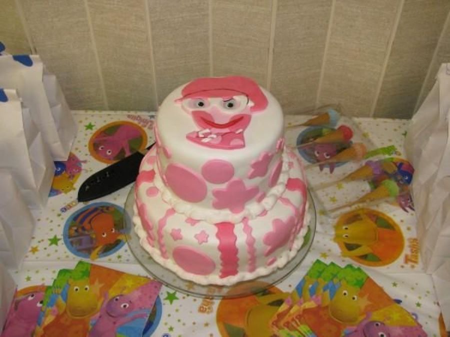 Backyardigans Uniqua Lady In Pink - CakeCentral.com