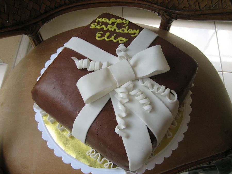 Chocolate Birthday Cake Gift - CakeCentral.com