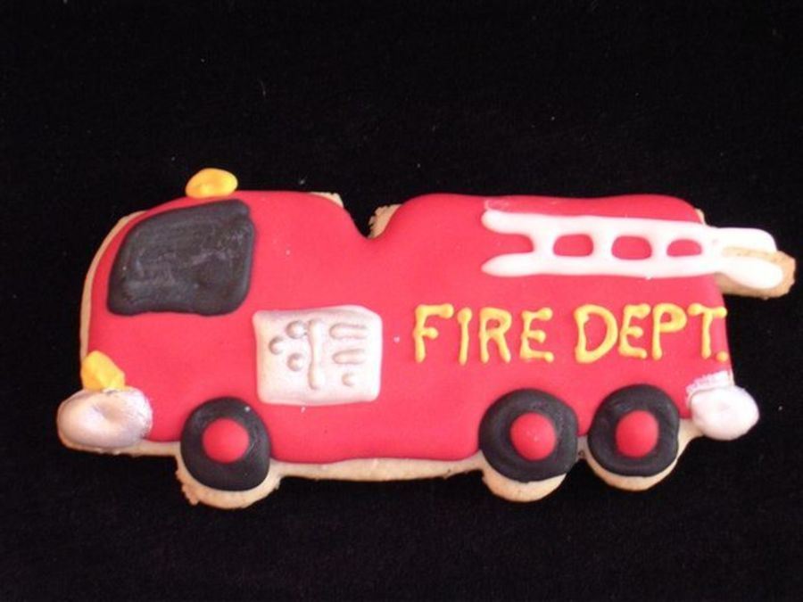 Fire Truck Cookies - CakeCentral.com