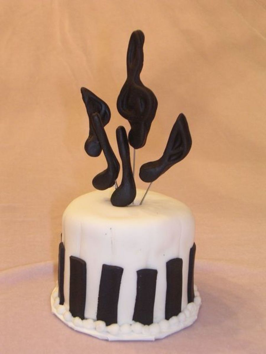 Round Mini Music - CakeCentral.com