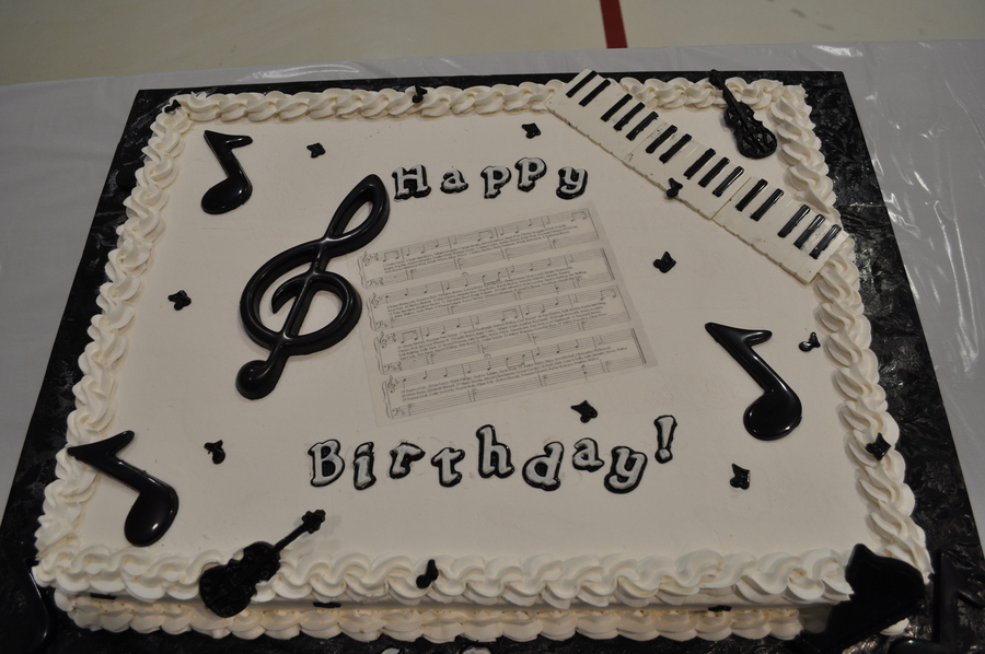 Music Sheet Cake - CakeCentral.com