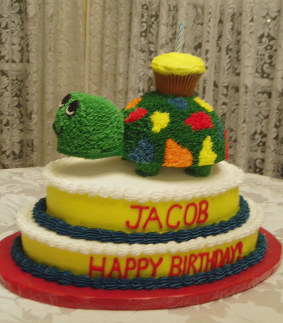 1St Birthday Turtle - CakeCentral.com