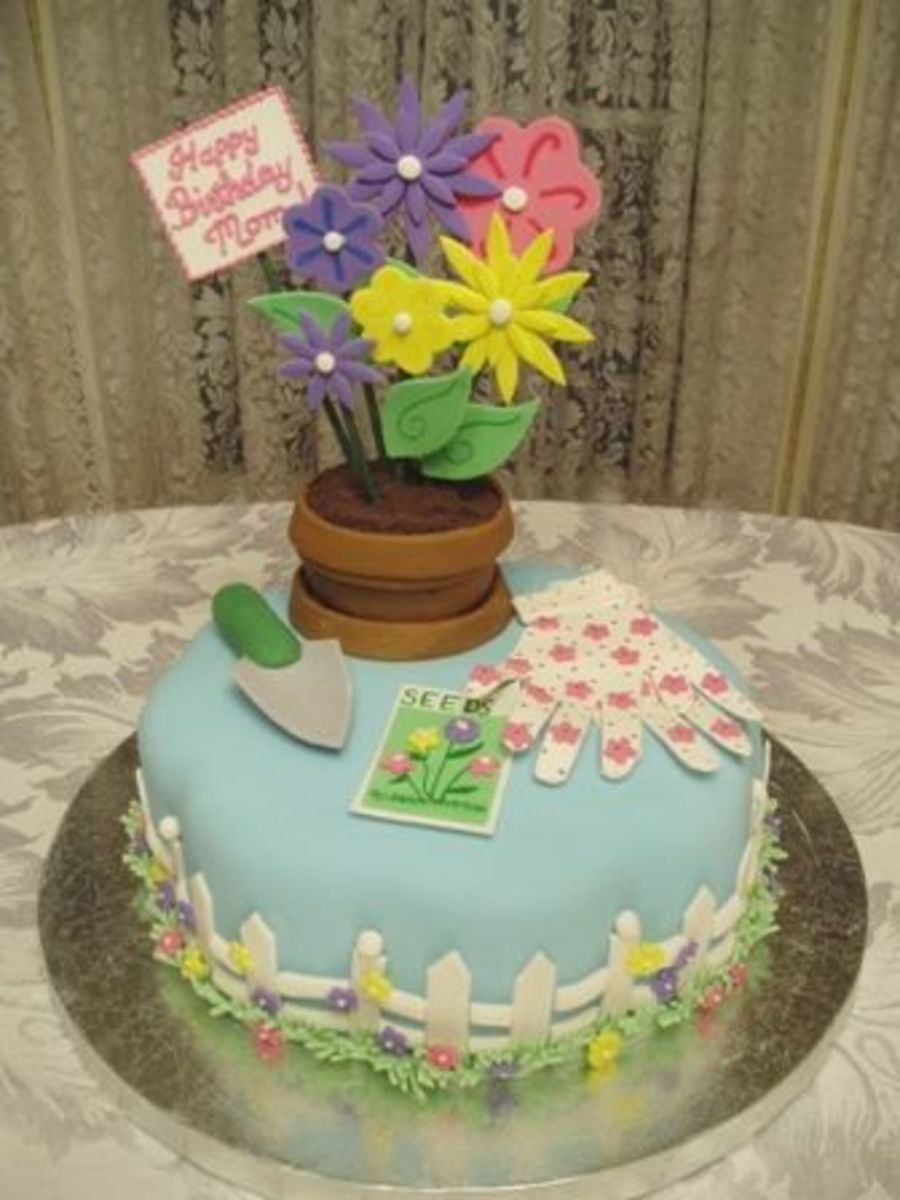Flower Pot Cake - Austin - CakeCentral.com